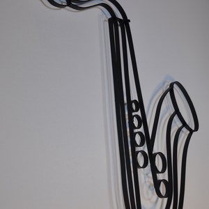 Saxophone Musical Instrument Metal Wall Décor and Sculpture - Etsy