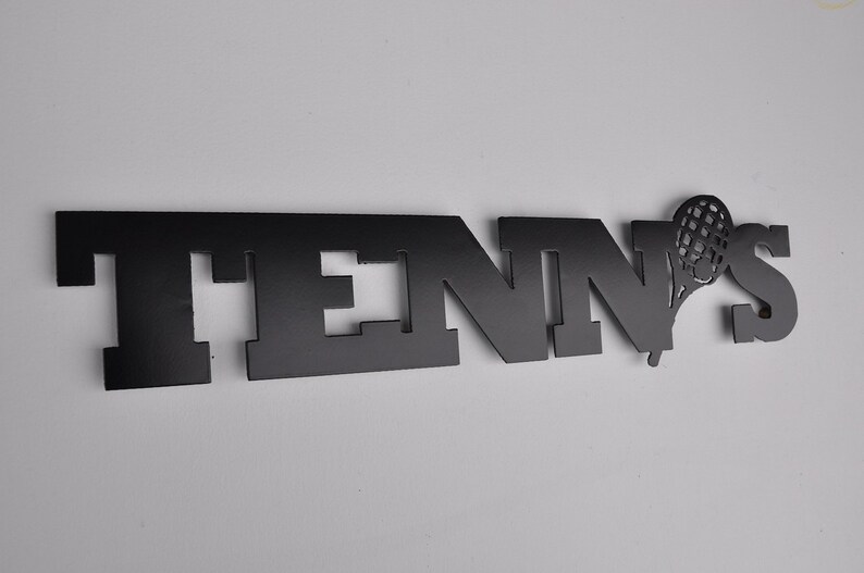 Tennis Word Metal Sign and Wall Decor - Etsy