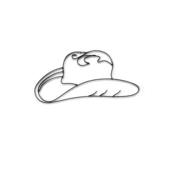 Metal Cowboy Hat Decor - Etsy