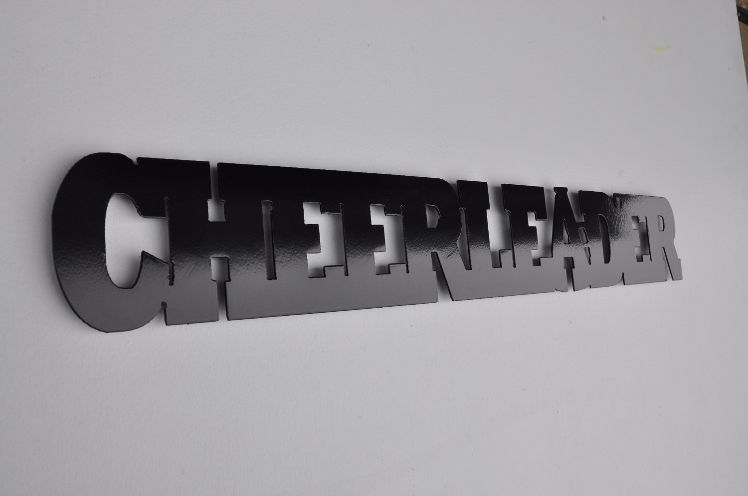 Cheerleader Word Metal Sign and Wall Decor - Etsy