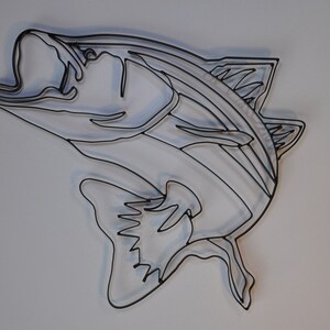 Bass Fish Metal Wall Décor and Wall Sculpture - Etsy