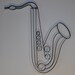 Saxophone Musical Instrument Metal Wall Décor and Sculpture - Etsy
