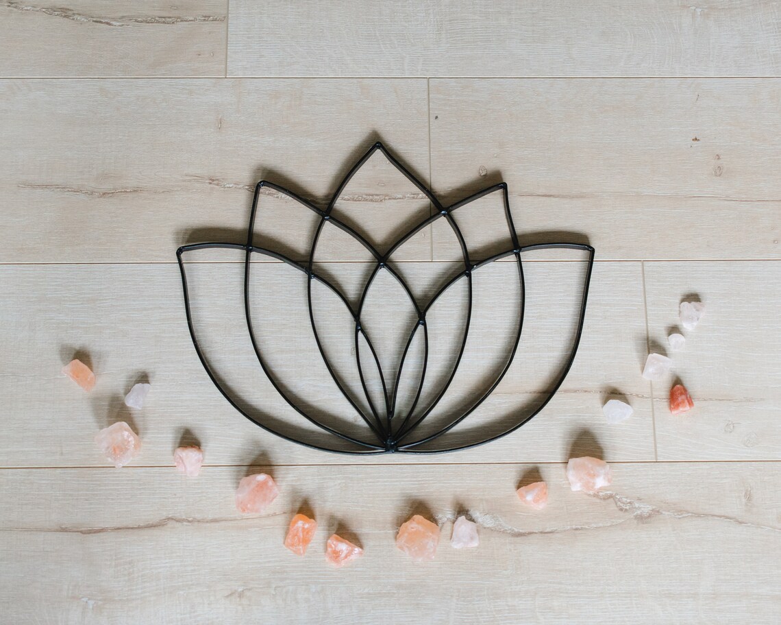 Lotus Metal Art Flower Wall Décor and Sculpture - Etsy