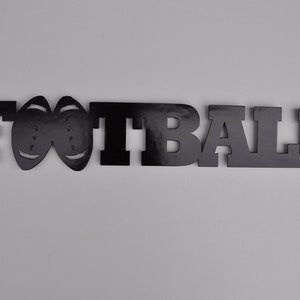 Football Word Metal Sign and Wall Decor - Etsy