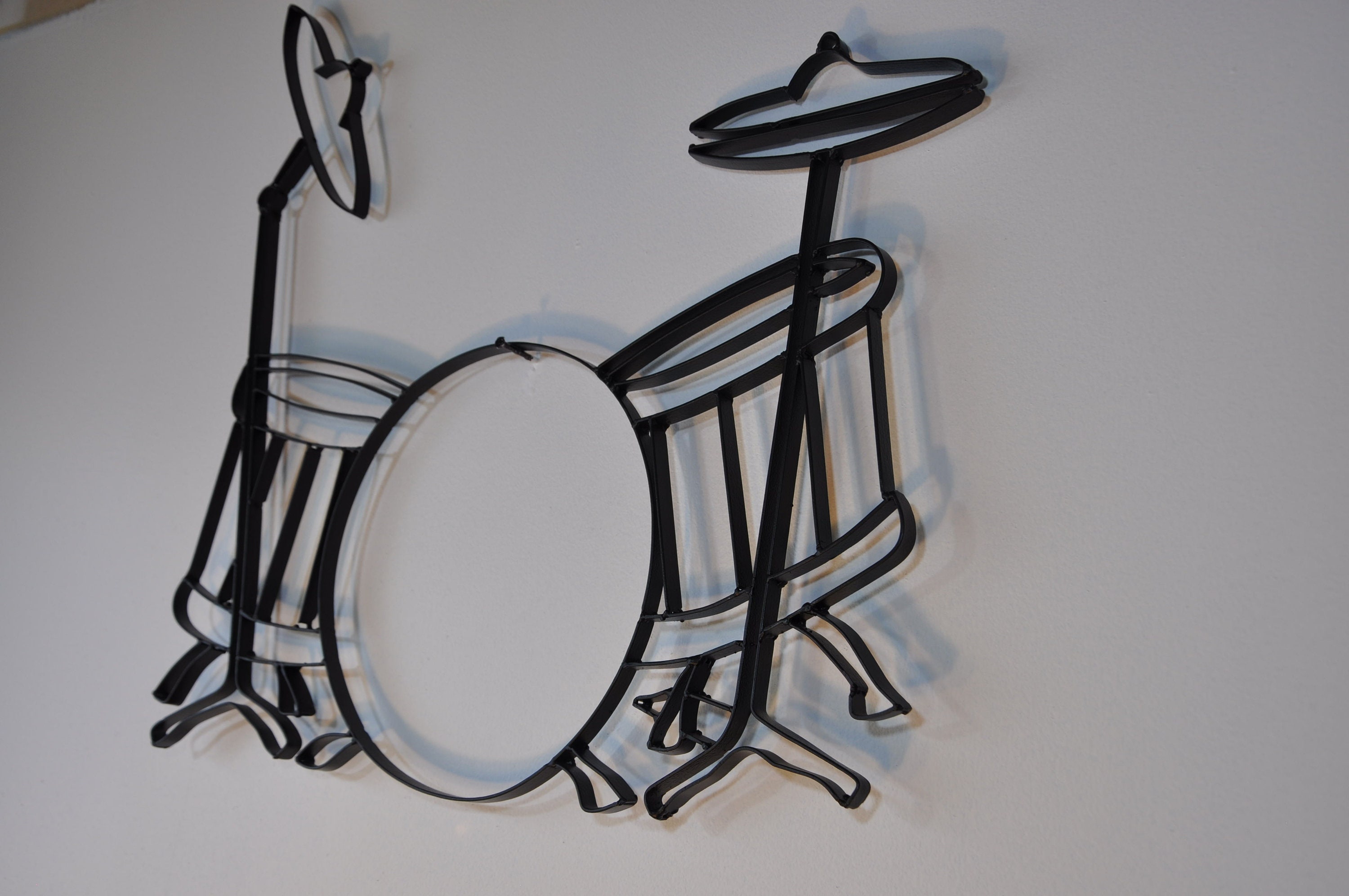 Drum Set Music Instrument Metal Wall Décor and Sculpture - Etsy