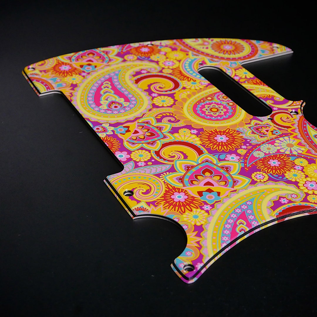 Fender T Style Pickguard • Paisley #1 • Custom Pickguard • Graphic ...