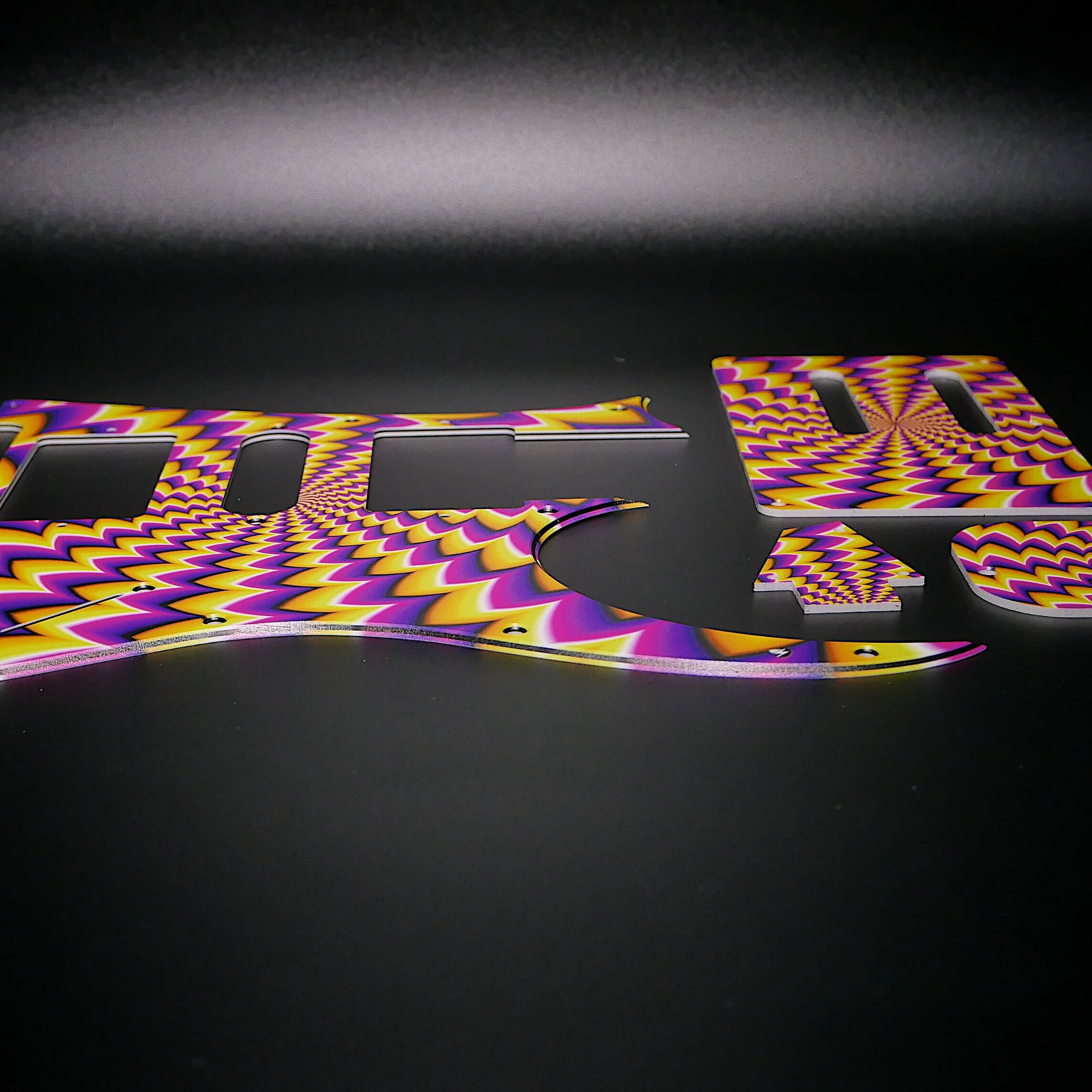 Ibanez Jem Jr. Full Set • Spin Illusion • Custom Pickguard • Graphic ...