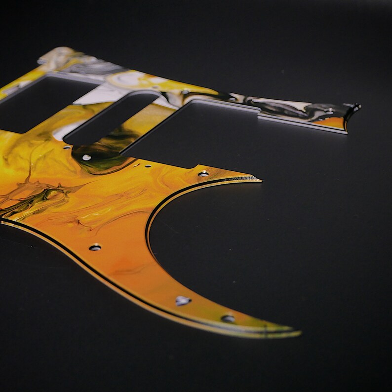 Ibanez Pickguard • Yellow Marble • RG Series • Custom Pickguard ...