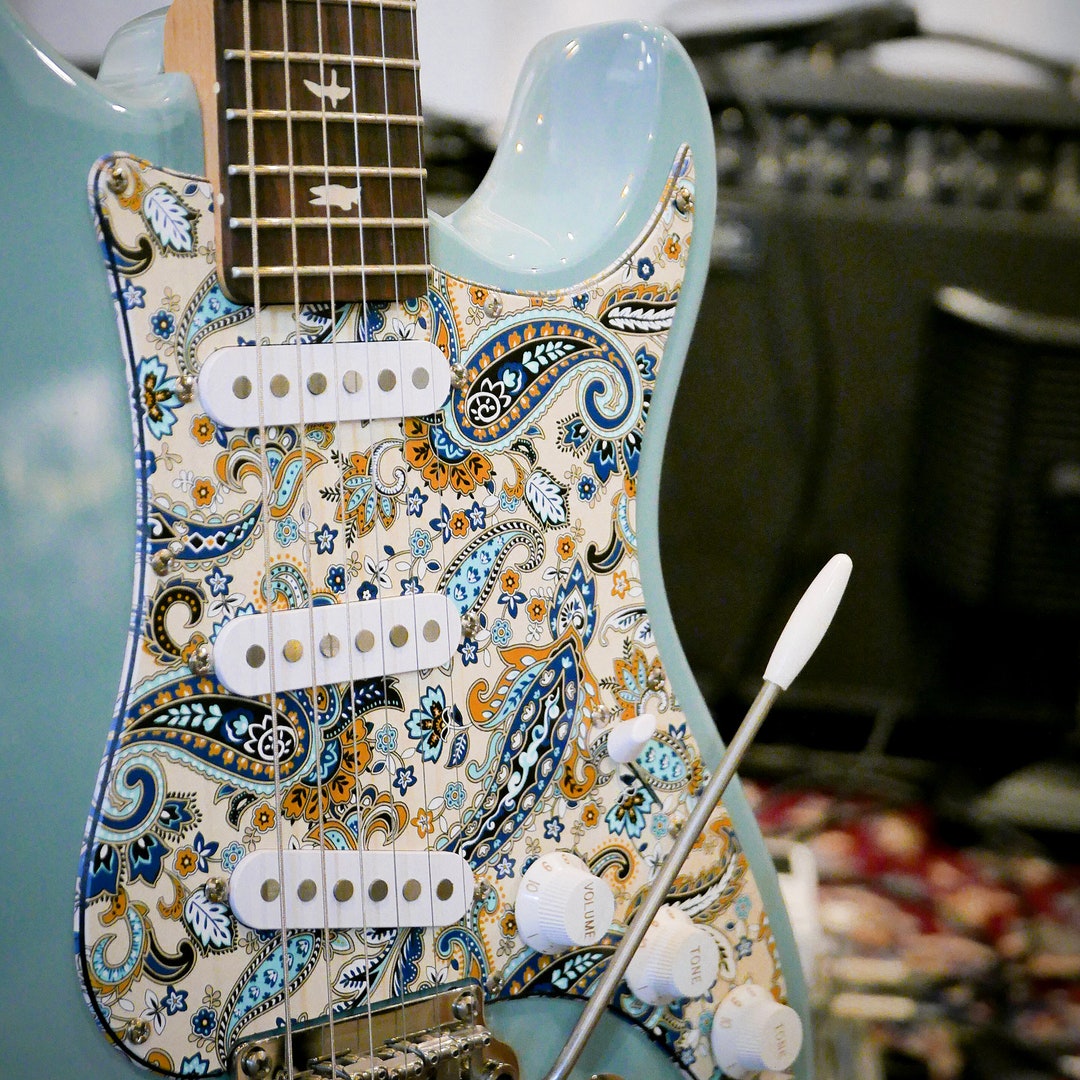 PRS Silver Sky • Core • SE Pickguard • Paisley #6 • Custom Pickguard ...