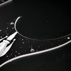 Ibanez Pickguard • Moon on Rocket GLOSS • Jem Series • Custom Pickguard ...
