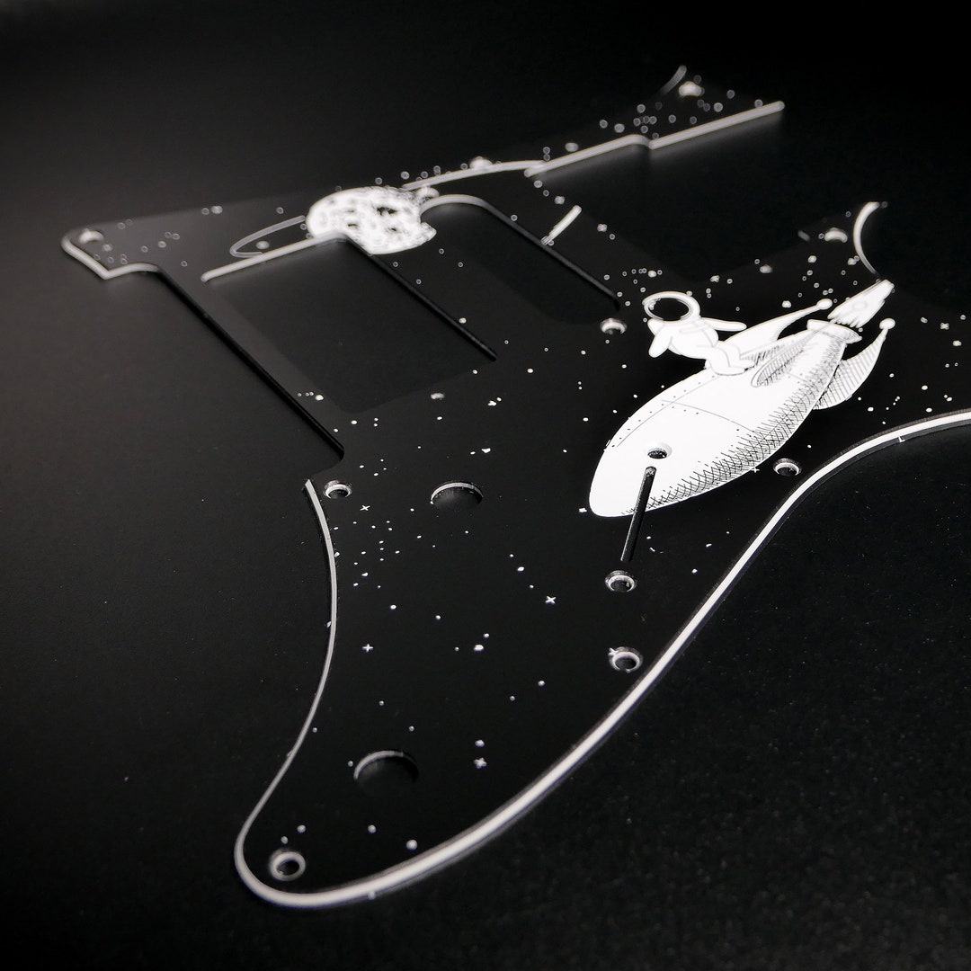 Ibanez Pickguard • Moon on Rocket GLOSS • Jem Series • Custom Pickguard ...