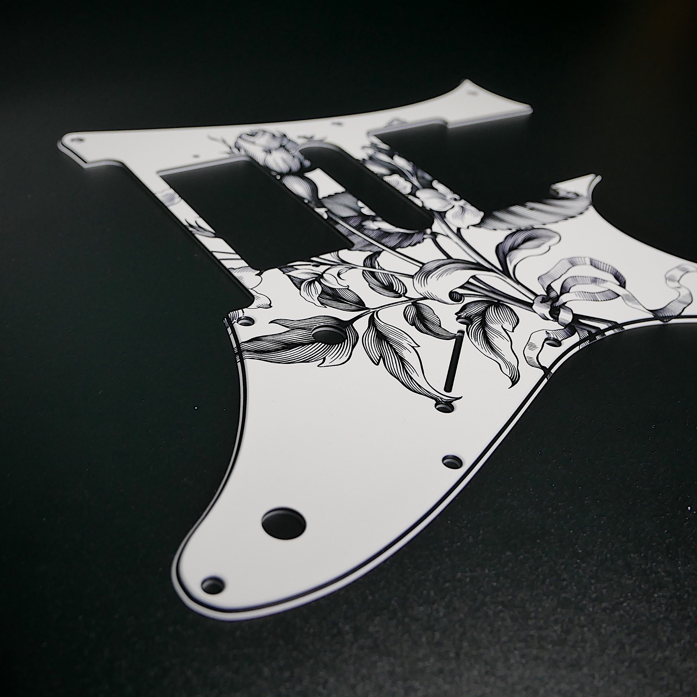 Ibanez Pickguard / Rose Flower Vintage / RG Series / Jem | Etsy