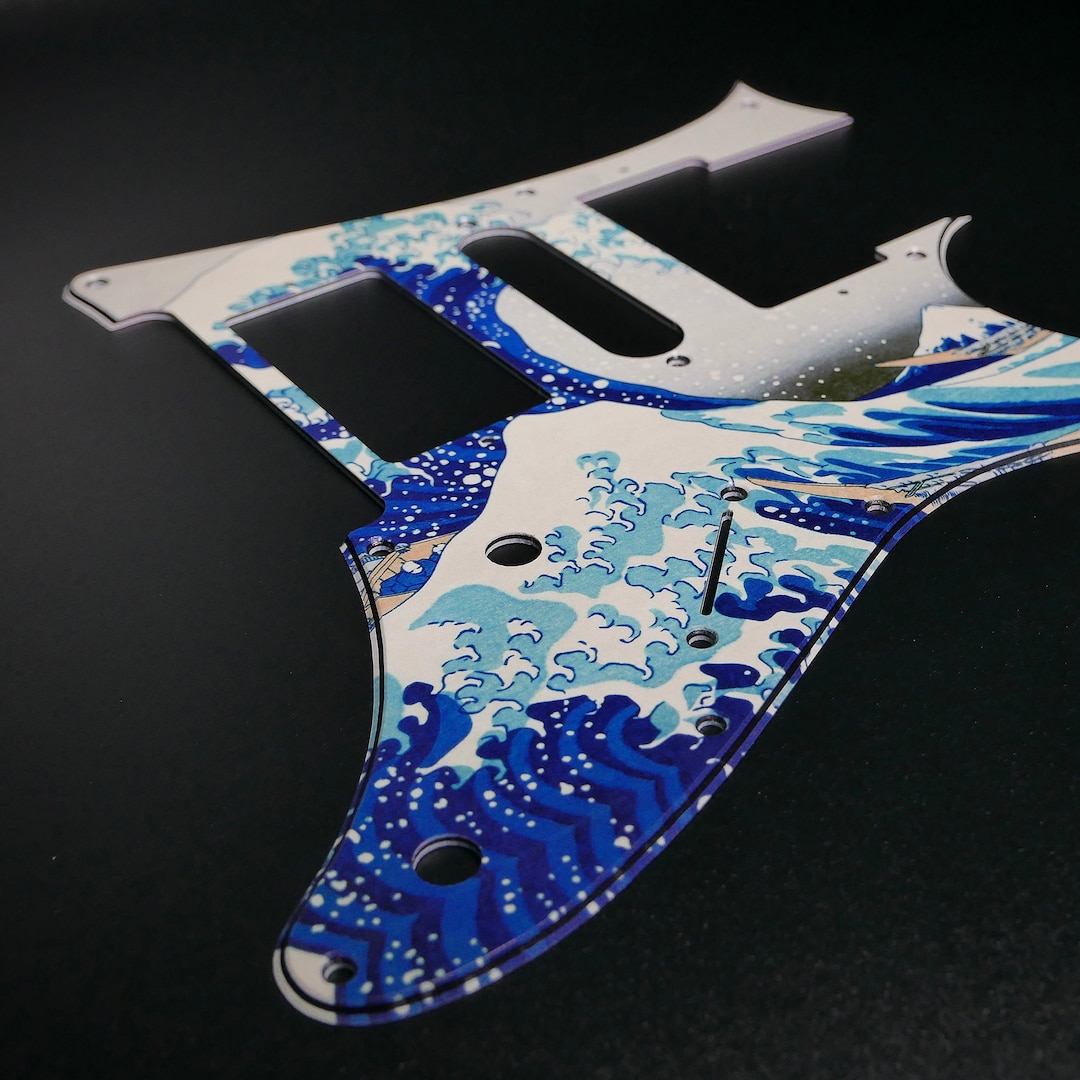 Ibanez Pickguard • Vintage Style - the Great Wave off Kanagawa • RG ...