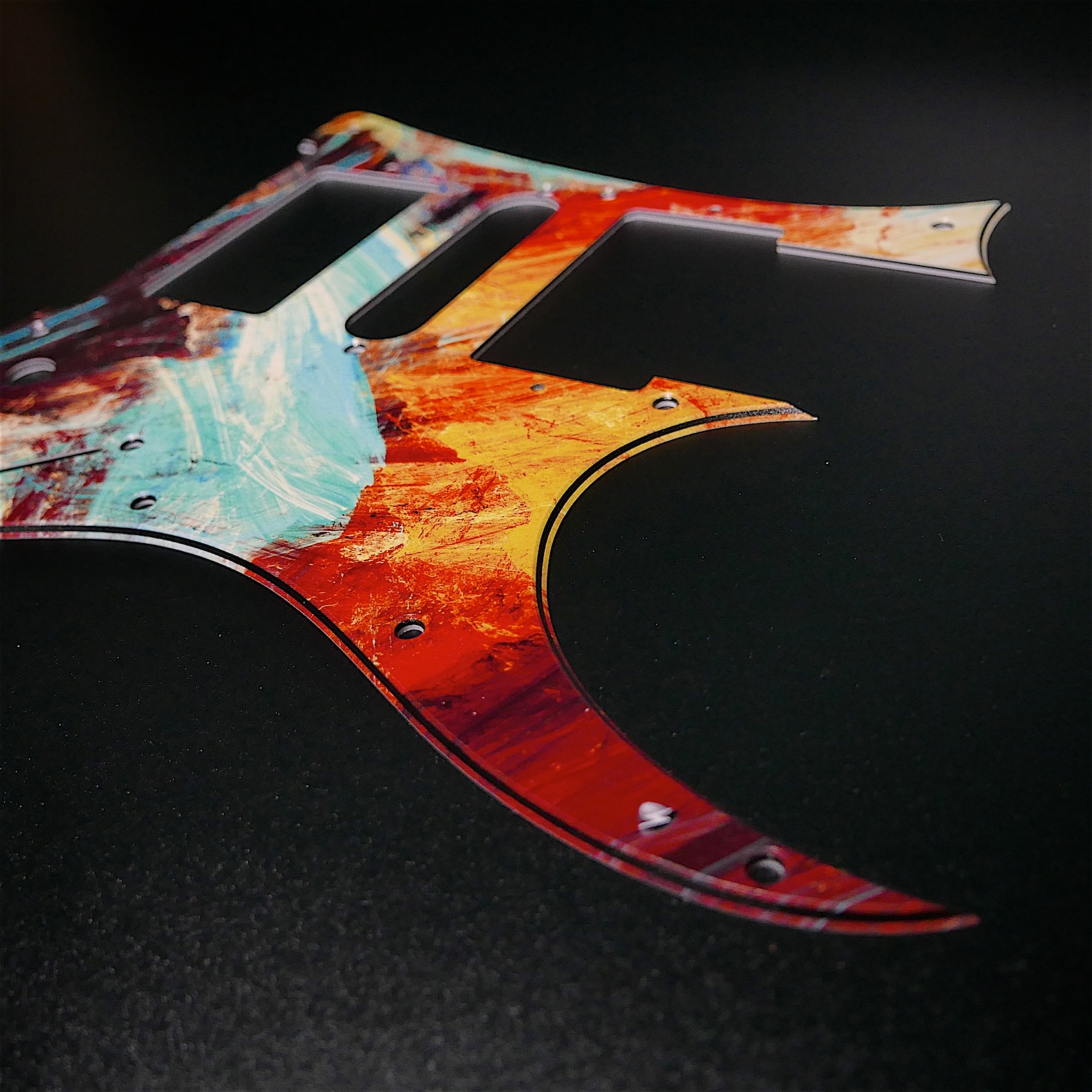 Ibanez Pickguard Artistic Splashes 1 RG Series Custom - Etsy
