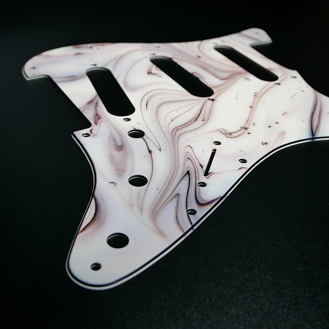 Fender ST Style Pickguard • Marble #1 • Custom Pickguard • Graphic ...