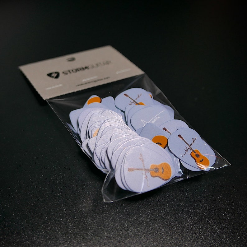 Custom Picks TORTEX White Standard Shape Double Sided - Etsy