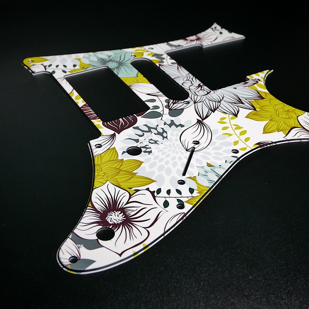 Ibanez Pickguard • Floral #3 • RG Series • Custom Pickguard • Graphic ...
