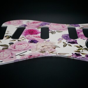 Fender ST Style Pickguard • Floral #16 • Custom Pickguard • Graphic ...