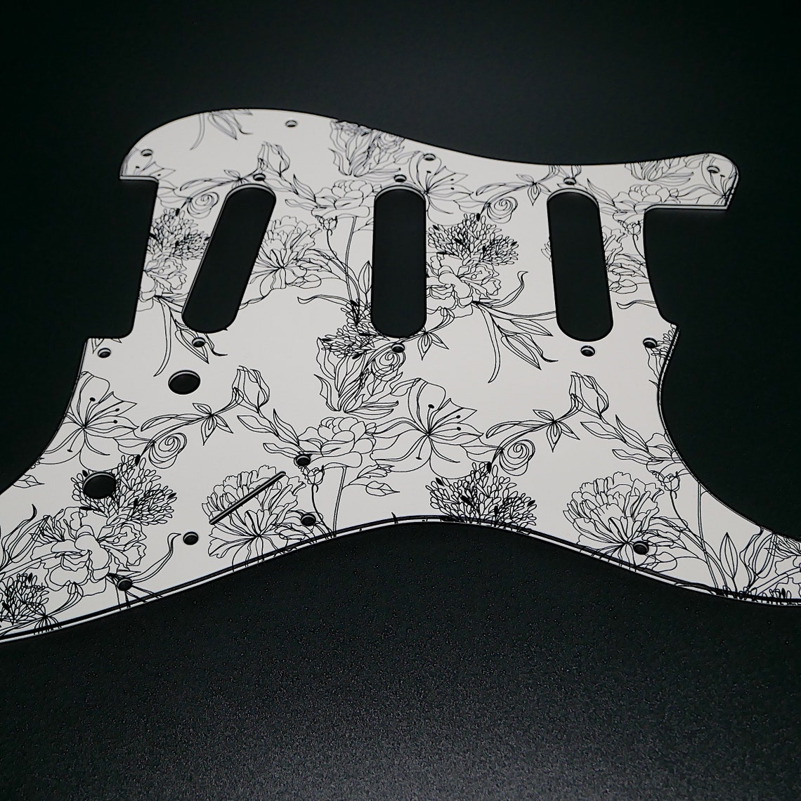 Fender Strat Pickguard Floral Pattern 7 Custom Pickguard - Etsy Canada