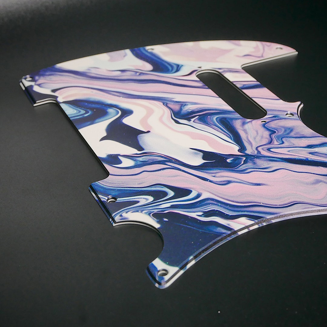Fender T Style Pickguard • Marble #5 • Custom Pickguard • Graphic ...
