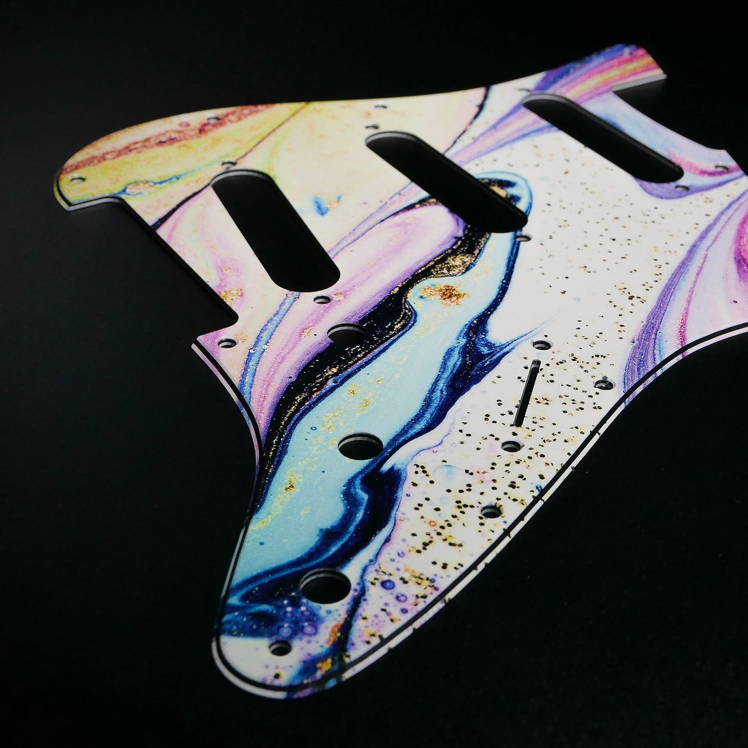 Fender Strat Pickguard Marble 16 Custom Pickguard - Etsy
