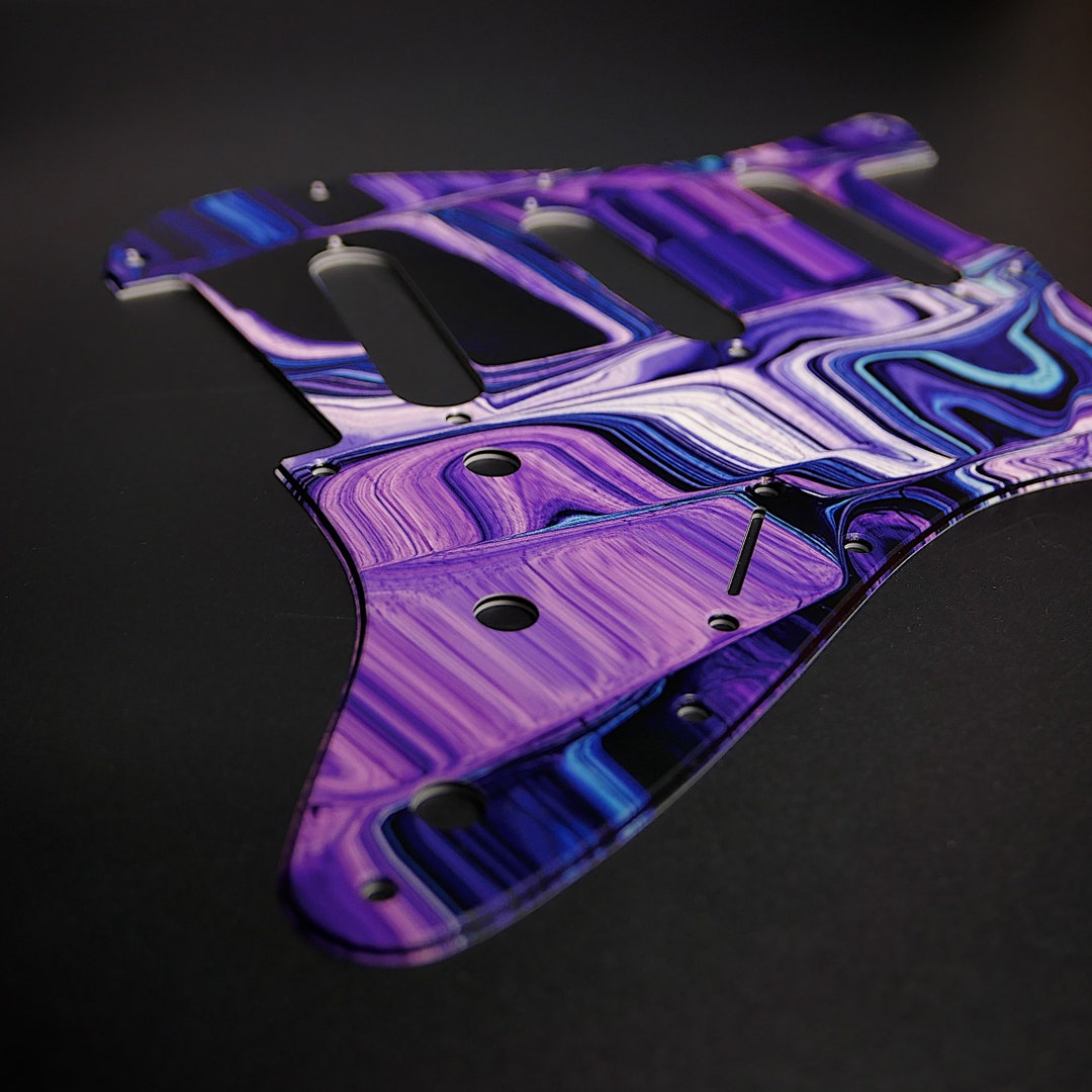 Fender ST Style Pickguard • Marble #13 • Custom Pickguard • Graphic ...
