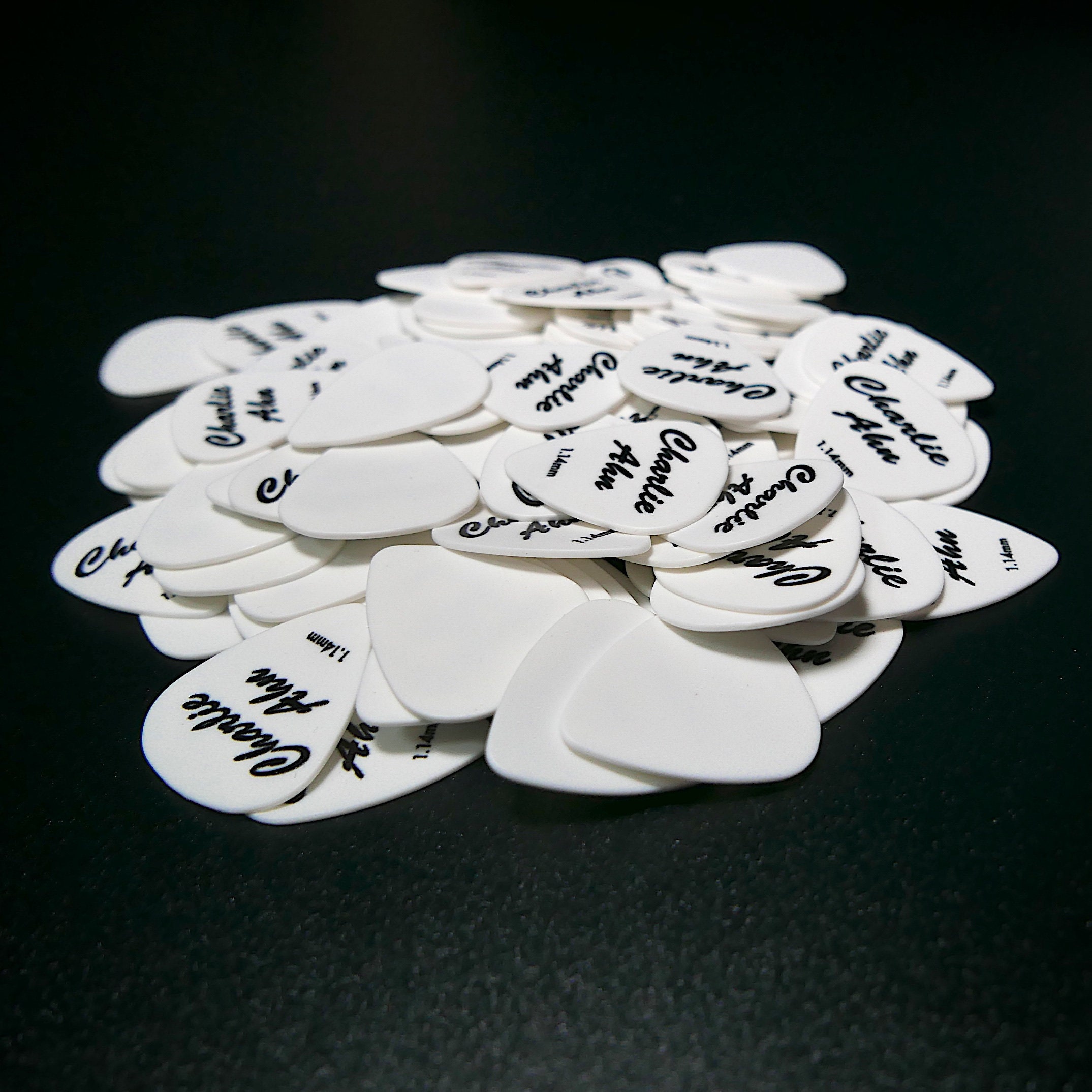 Custom Picks TORTEX White Standard Shape Single Sided | Etsy