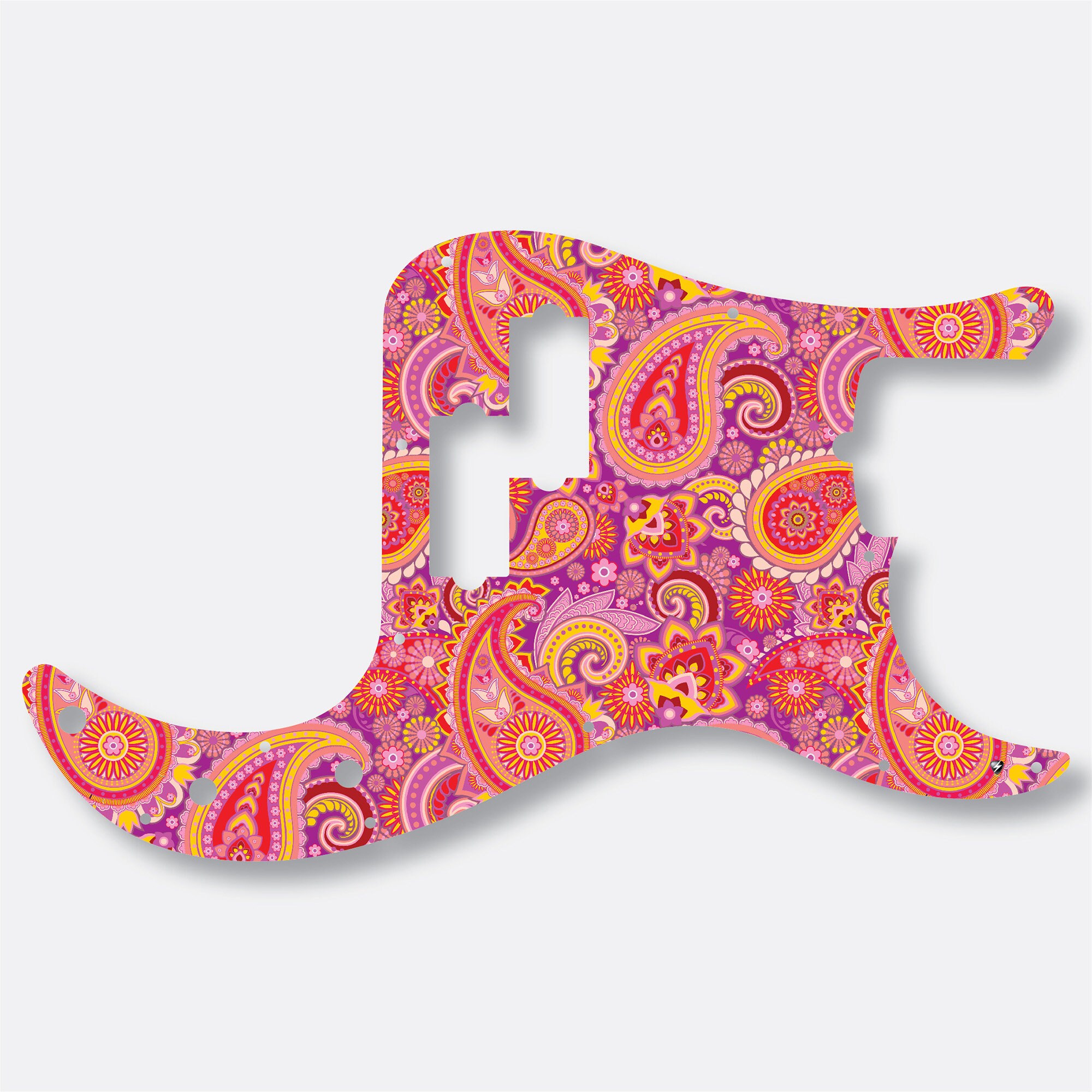 Fender Precision Bass Pickguard / Paisley Pattern 4 / Custom | Etsy