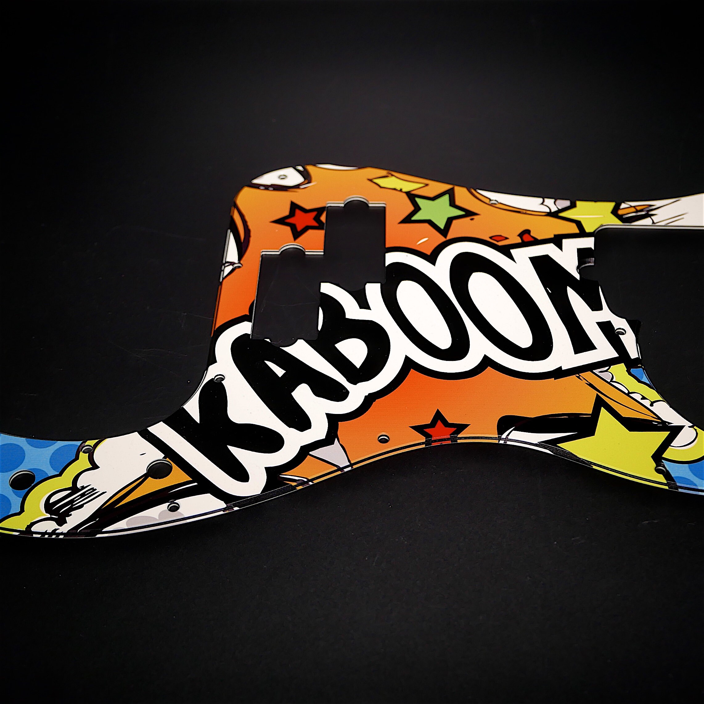 Fender Precision Bass Pickguard / Pop Art Kaboom / Custom - Etsy