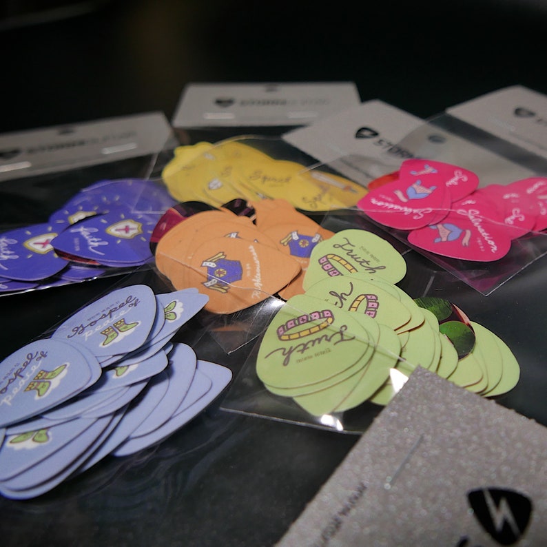 Custom Picks TORTEX White Standard Shape Double Sided - Etsy