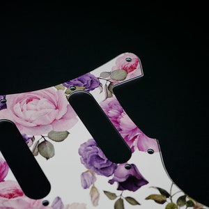 Fender ST Style Pickguard • Floral #16 • Custom Pickguard • Graphic ...