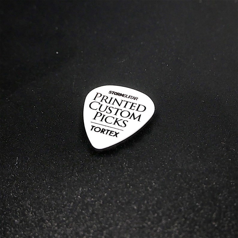 Custom Picks TORTEX White Standard Shape Double Sided - Etsy