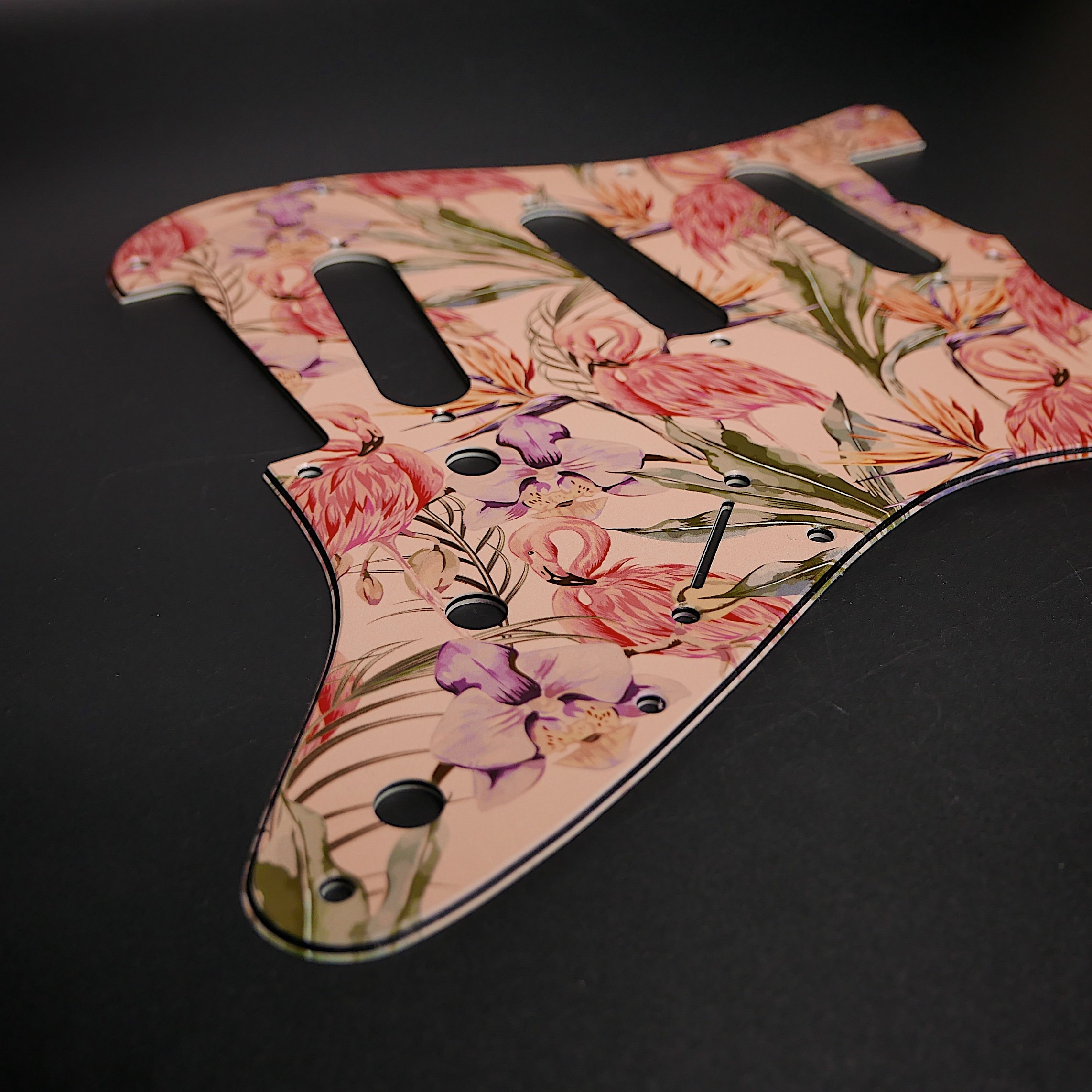 Fender Strat Pickguard / Tropical Flowers / Custom Pickguard / - Etsy UK