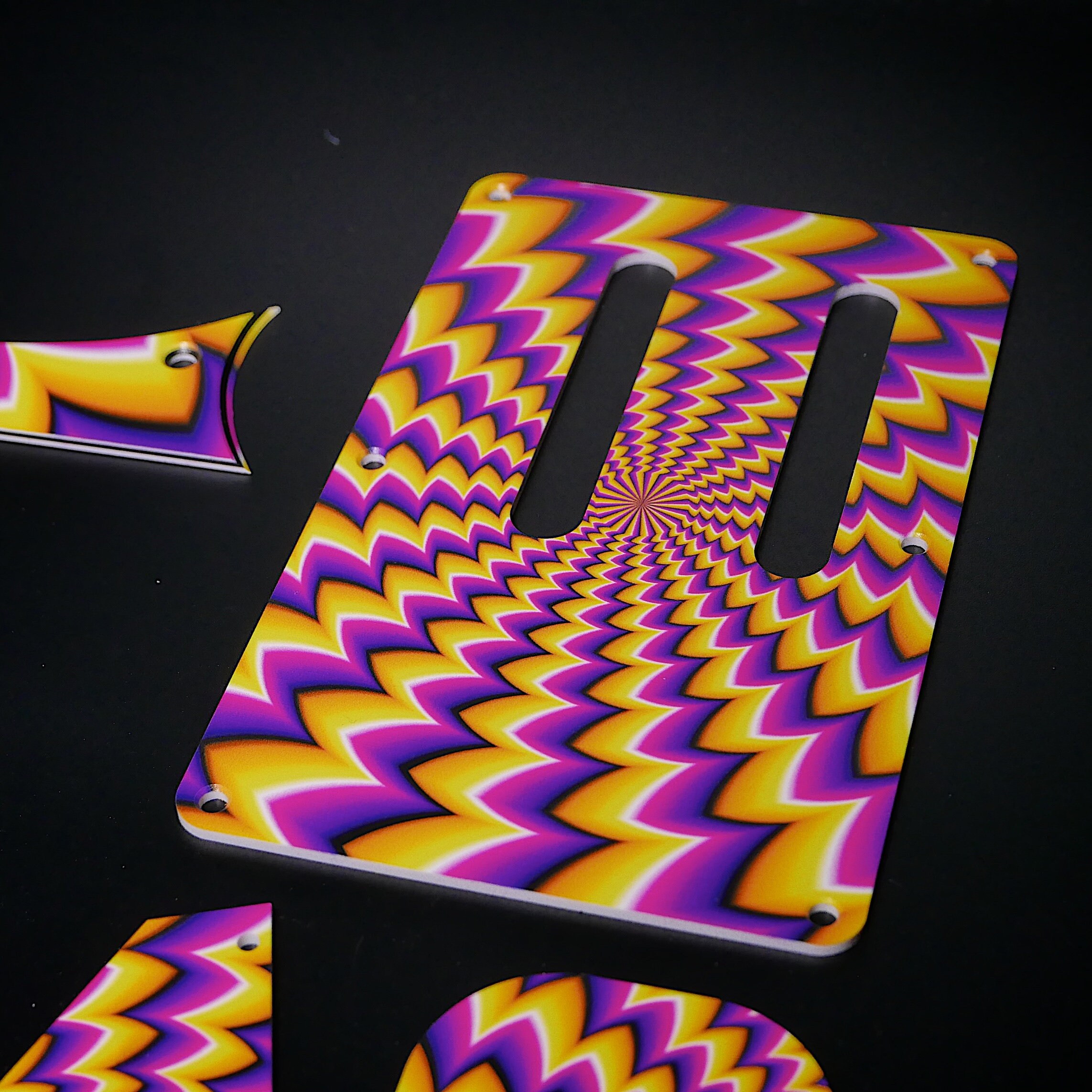 Ibanez Jem Jr. Full Set • Spin Illusion • Custom Pickguard • Graphic ...