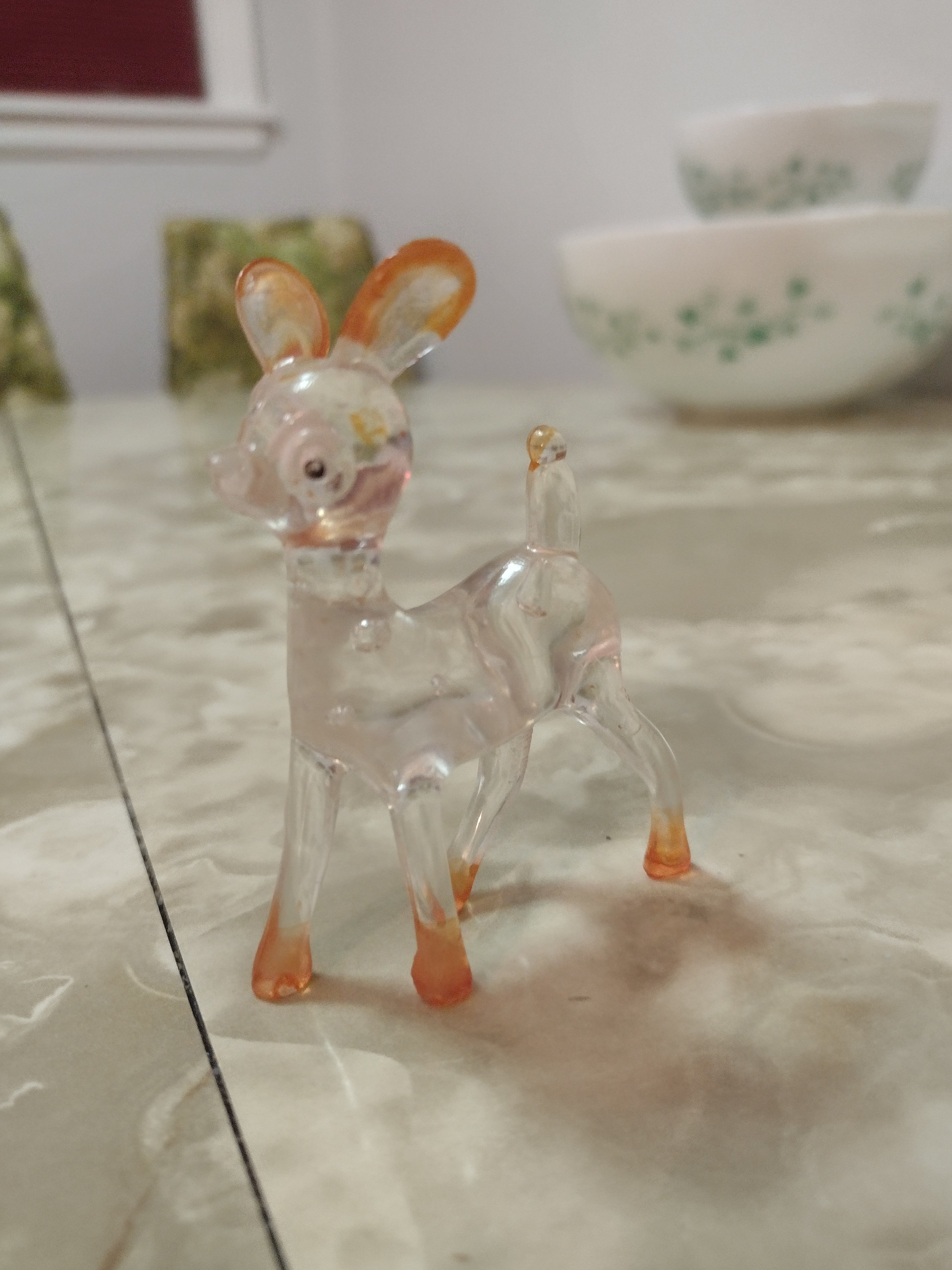 1970s Kitschy Lucite 5pc Animal Made in Hong Kong Elephant Deer Mouse ...