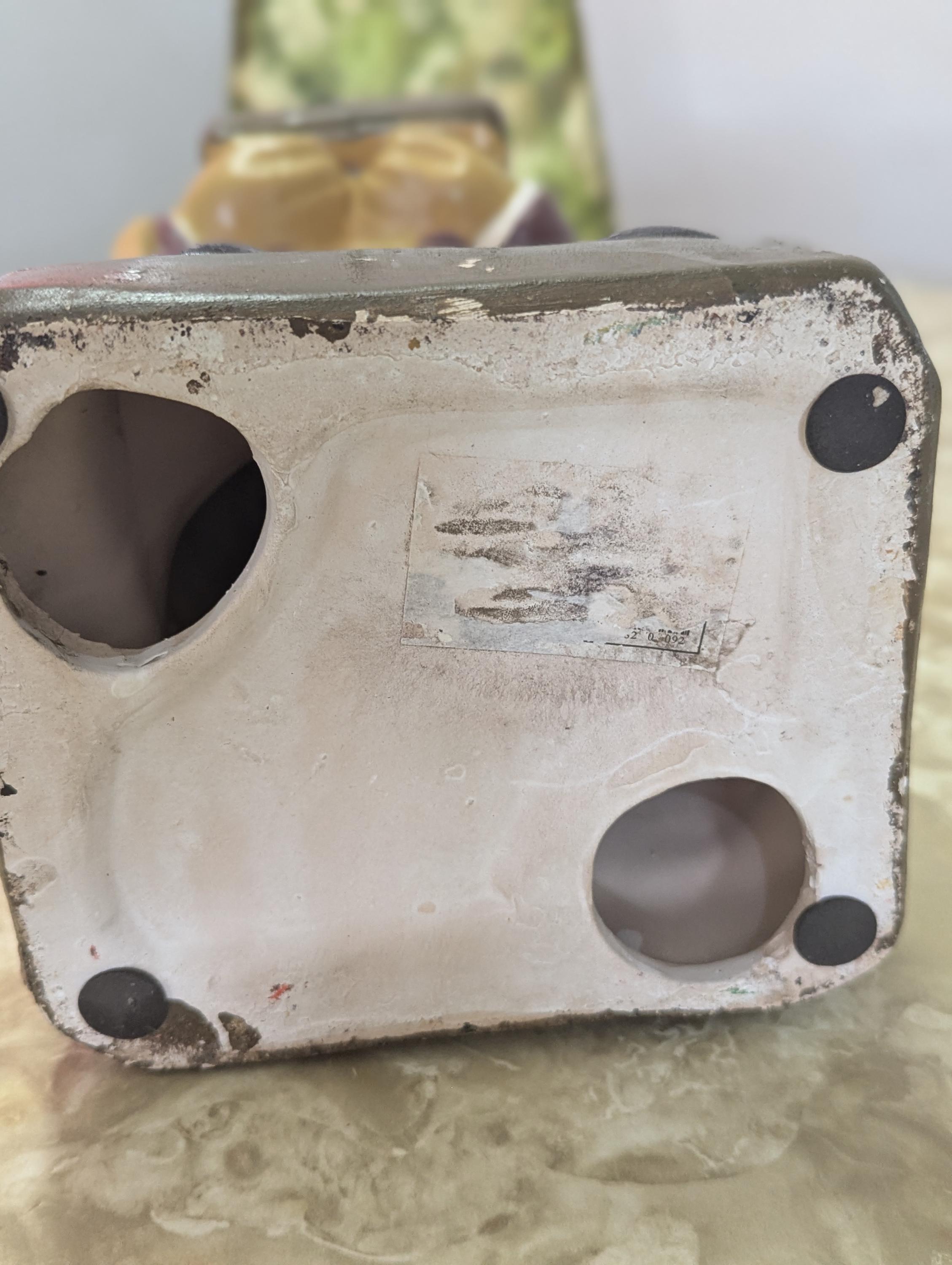 Vintage Plaster Caste Butler Holding Small Tray 22" Tall With Polka Dot ...