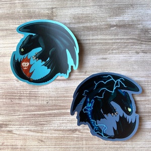 Toothless Stickers/stickers/httyd/fanart - Etsy
