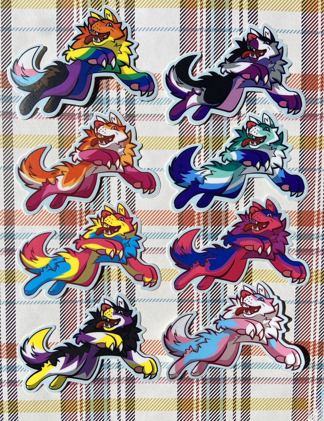 Pride Werewolf Sticker: 3-inch Matte LGBT Monster Decal - Etsy