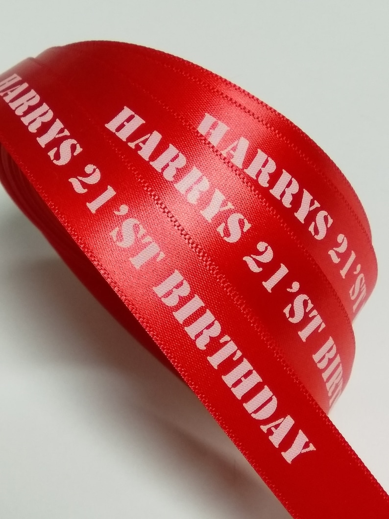 Personalised Ribbon Customised Ribbon 10mm Satin Ribbon - Etsy UK