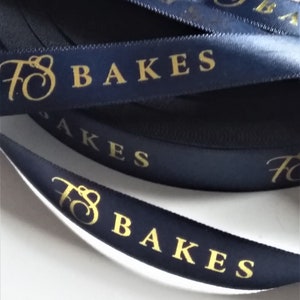 Personalised Ribbon, Customised Ribbon, 10mm Satin Ribbon, Printed ...