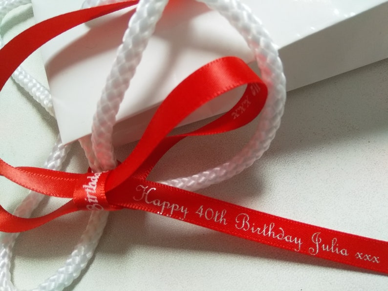 Personalised ribbon Customised ribbon 10mm satin ribbon | Etsy