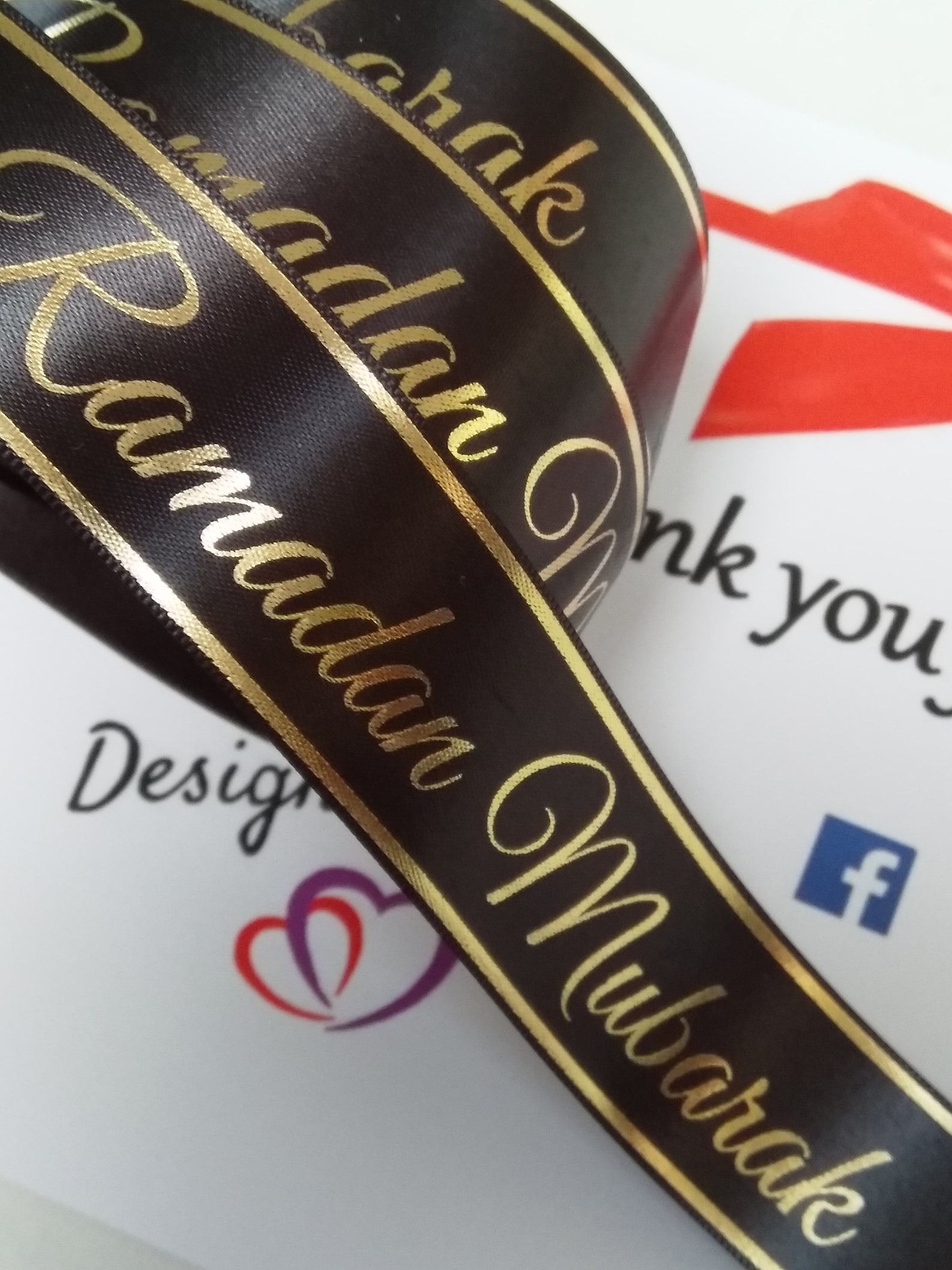 Ramadan Mubarak Ribbon 25mm Ramadan Ribbon Printed Ribbon - Etsy UK