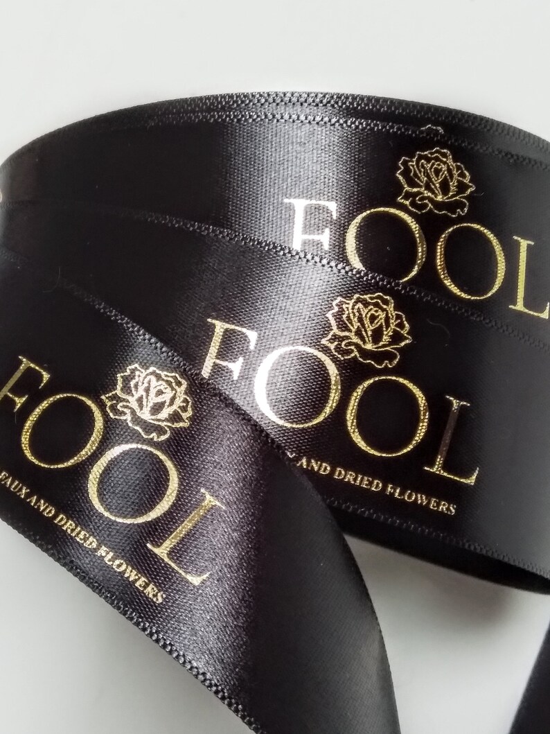Personalised ribbon Customised ribbon 38mm satin ribbon | Etsy