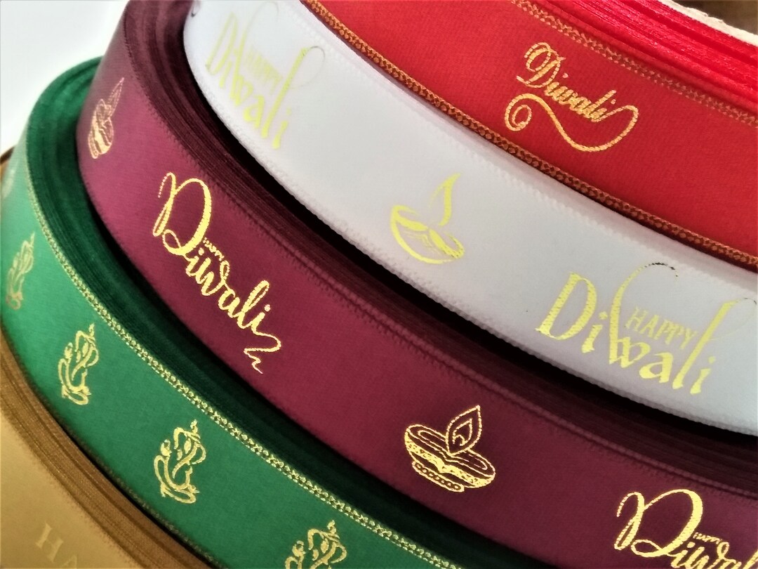 Diwali Ribbon, Diwali, Personalised Diwali Ribbon, Diwali Celebration ...