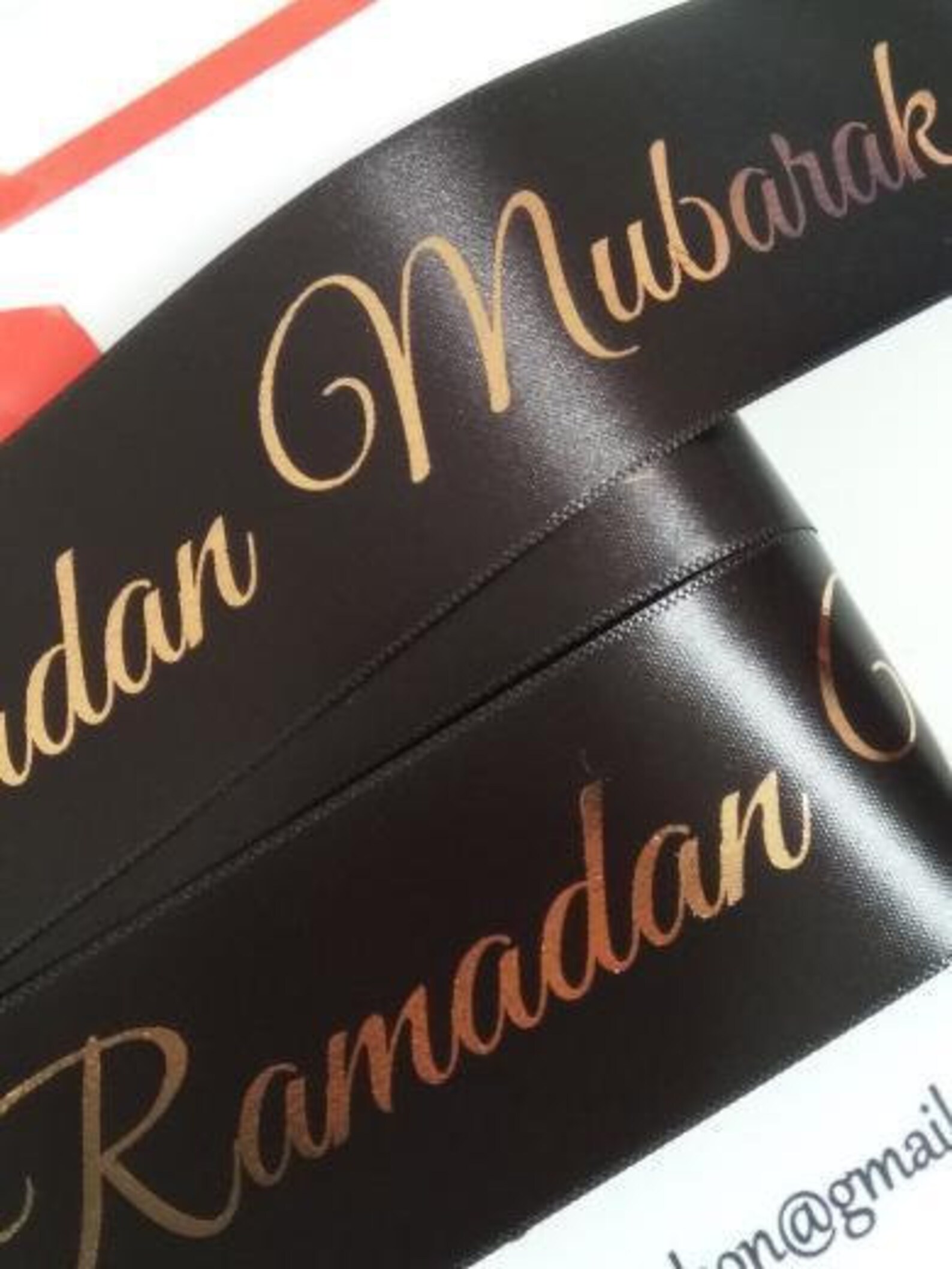 Ramadan Mubarak Ribbon 25mm Ramadan Ribbon Printed Ribbon - Etsy UK