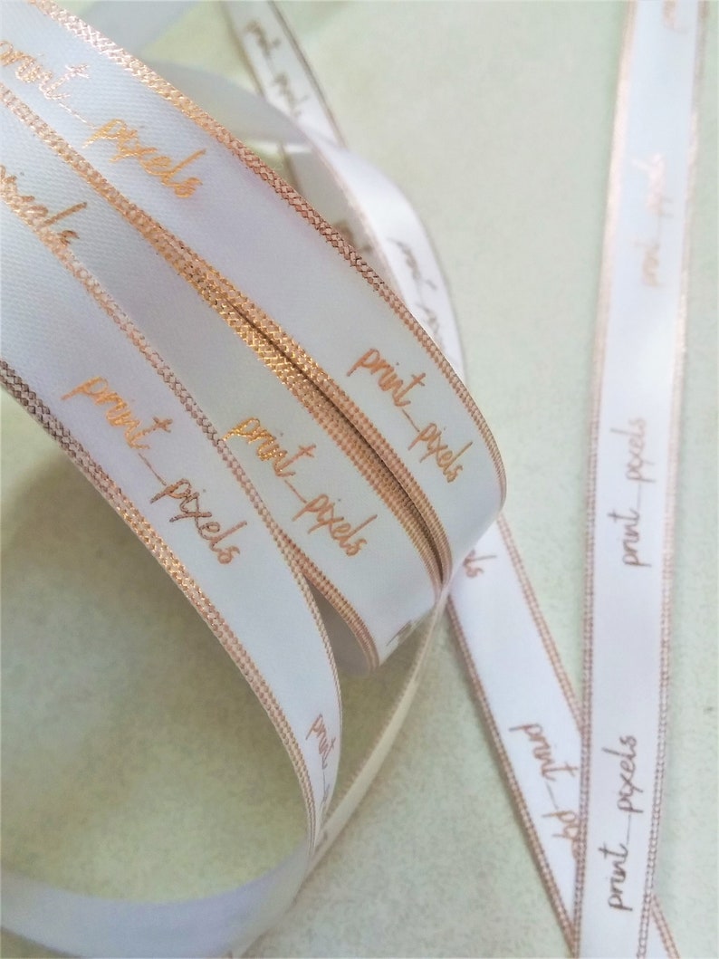 Personalised ribbon Customised ribbon 10mm satin ribbon | Etsy