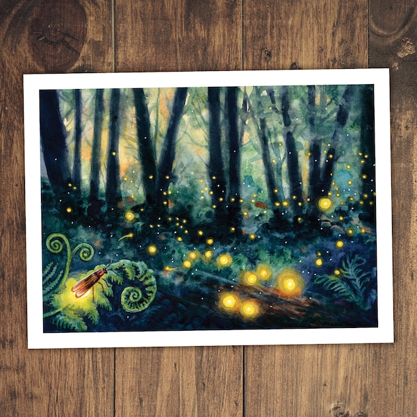 Firefly Painting - Etsy
