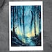 Synchronous Fireflies - Fine Art Print of Watercolor Painting - Great ...
