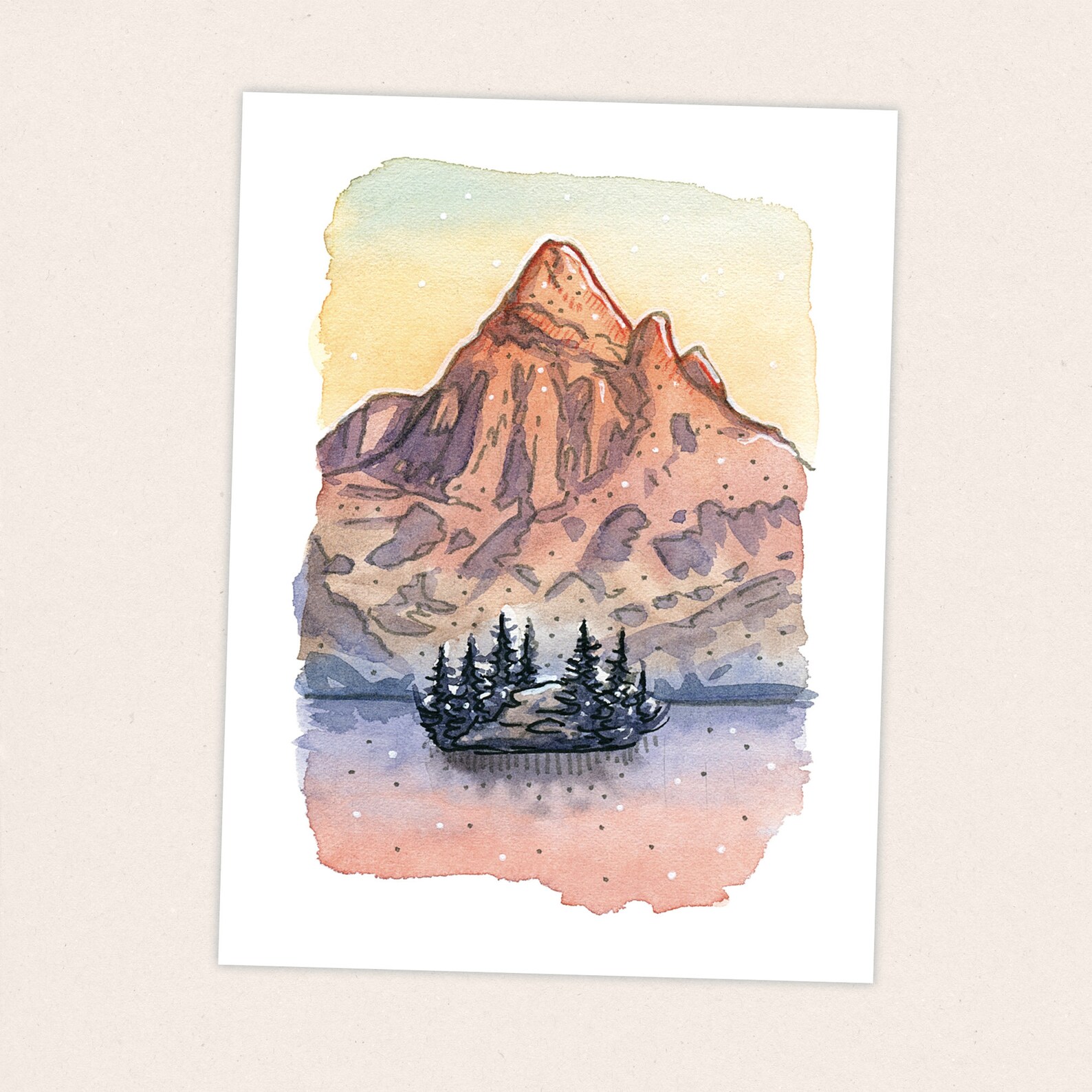 Rae Lakes - Escursione lungo il Pacific Crest Trail - Stampa artistica ...