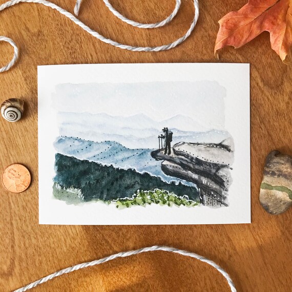 McAfee Knob Appalachian Trail Thru Hike Fine Art Print | Etsy